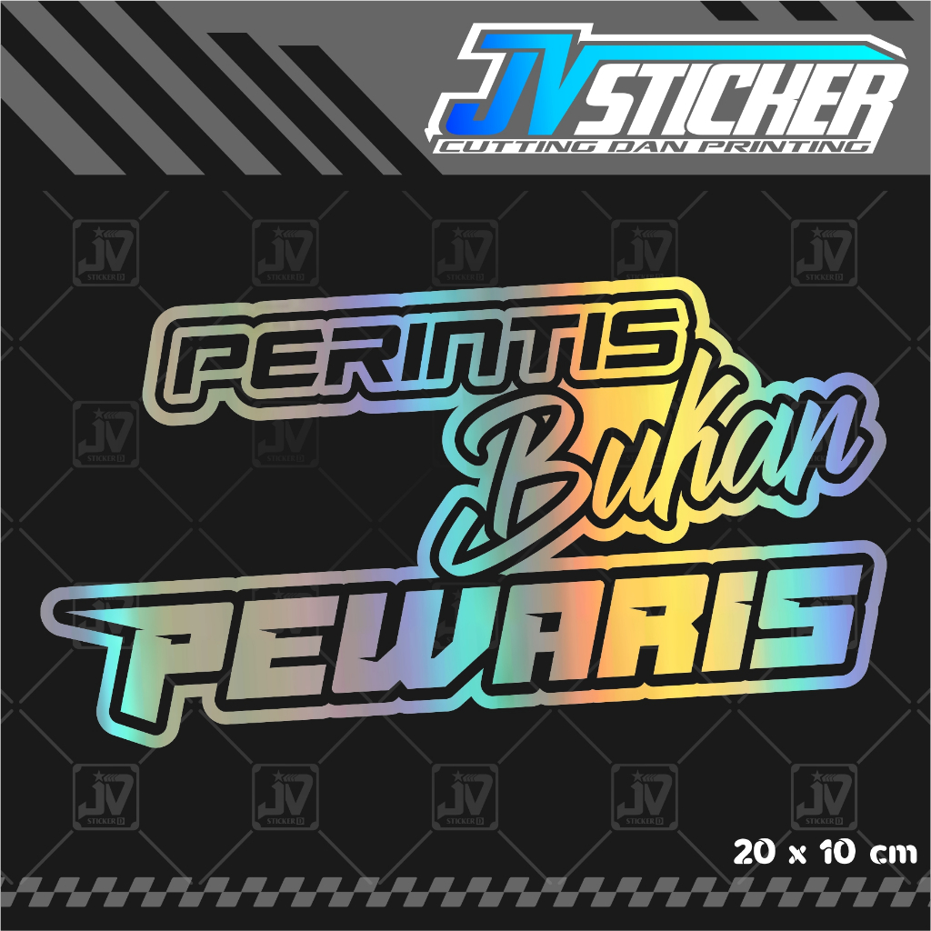 Jual STIKER PERINTIS BUKAN PEWARIS CUTTING STICKER MOTOR | Shopee Indonesia