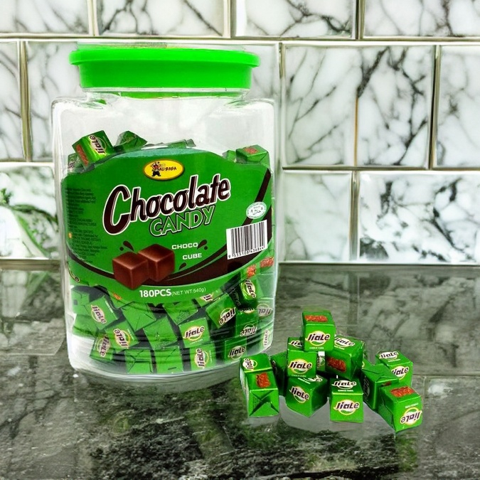 Jual Chocolate Candy Cube Alibaba 180 Pcs | Shopee Indonesia