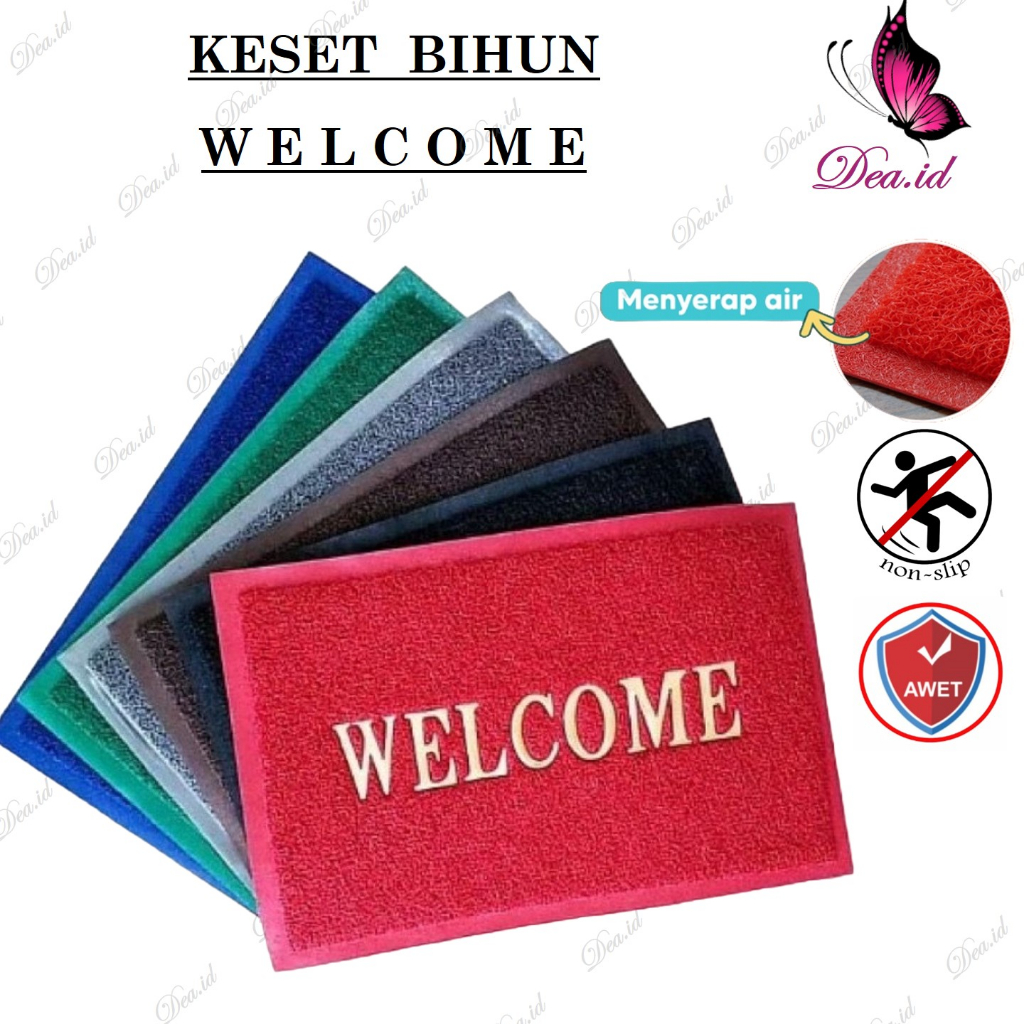 Jual [DEASTORE] KESET WELCOME TEBAL PREMIUM uk.40 x 60 CM / KESET BIHUN ...
