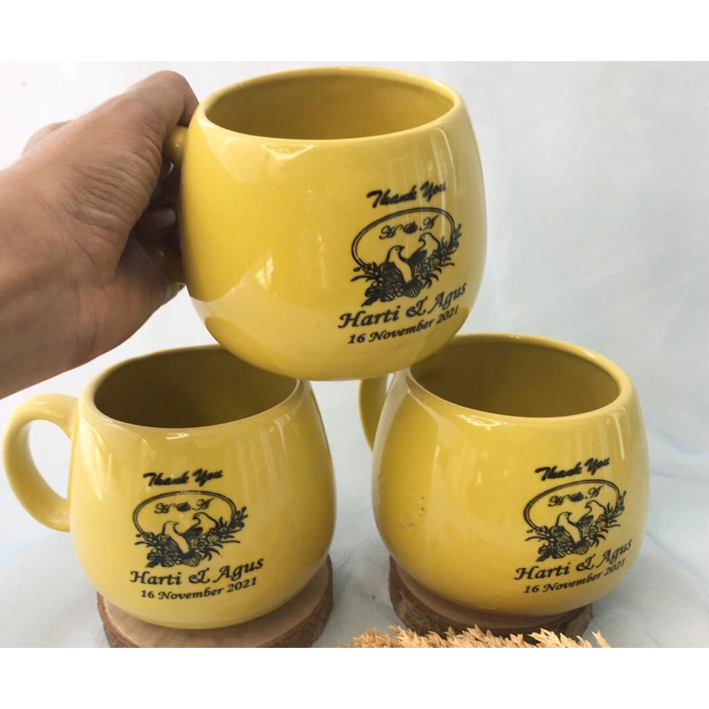 Jual SOUVENIR GELAS MUG DONAT UKURAN 450ml BAHAN KRAMIK CUSTOM DESAIGN ...