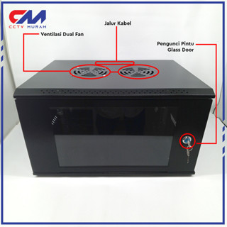 Jual Wallmount Rack Server 6U/Rak Server Ukuran 6U Single Glass Door ...