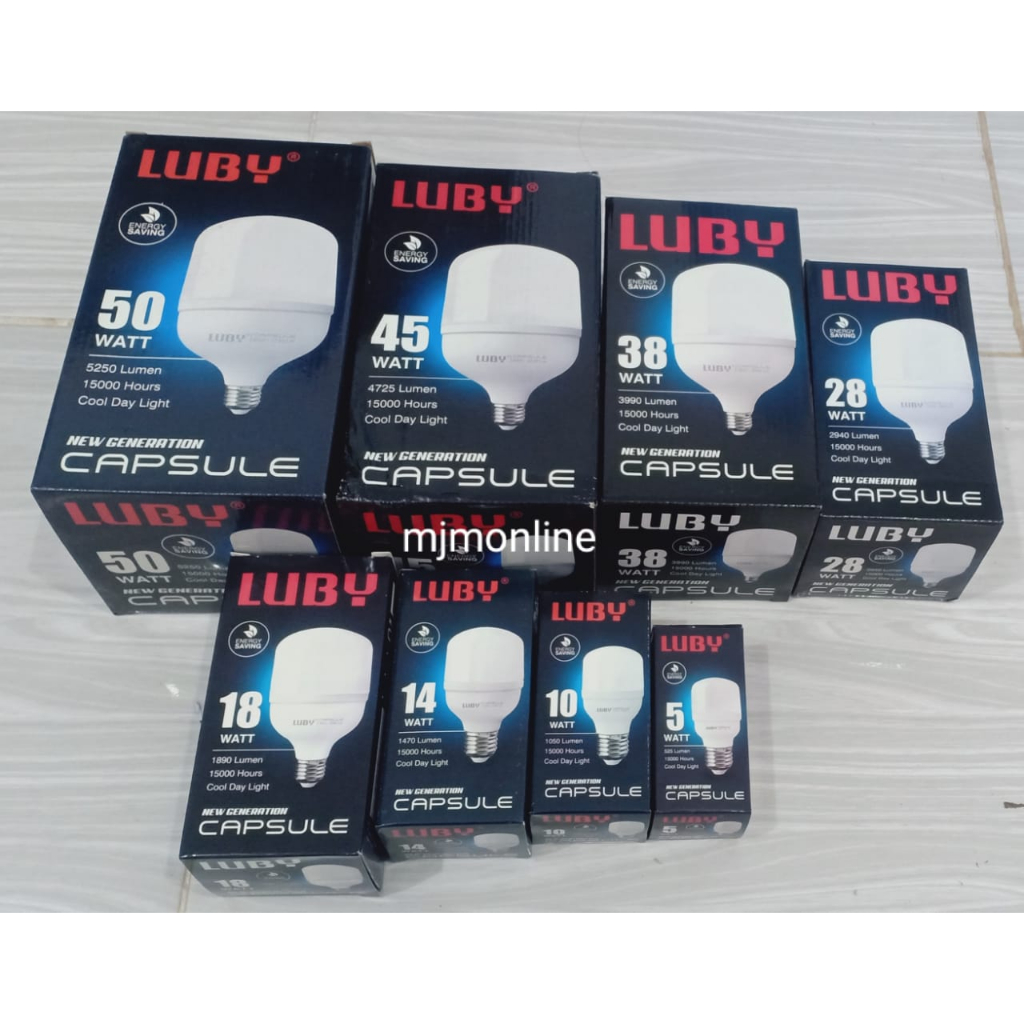 Jual LAMPU LED LUBY CAPSULE BERGARANSI 1 TAHUN (Ukuran 5W, 10W, 14W 18W, 28W 38W , 45W) | Shopee ...