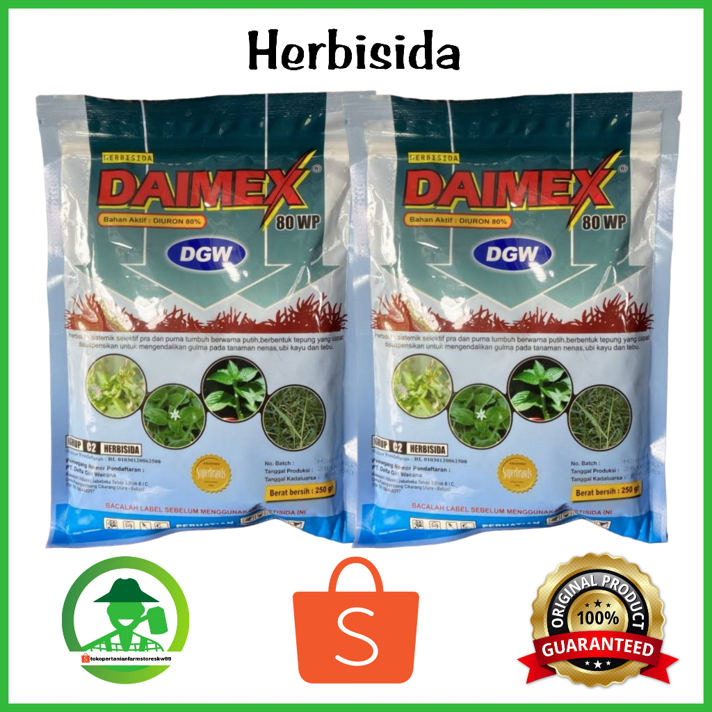 Jual Herbisida Daimex 80wp diuron 80% 250 gram | Shopee Indonesia
