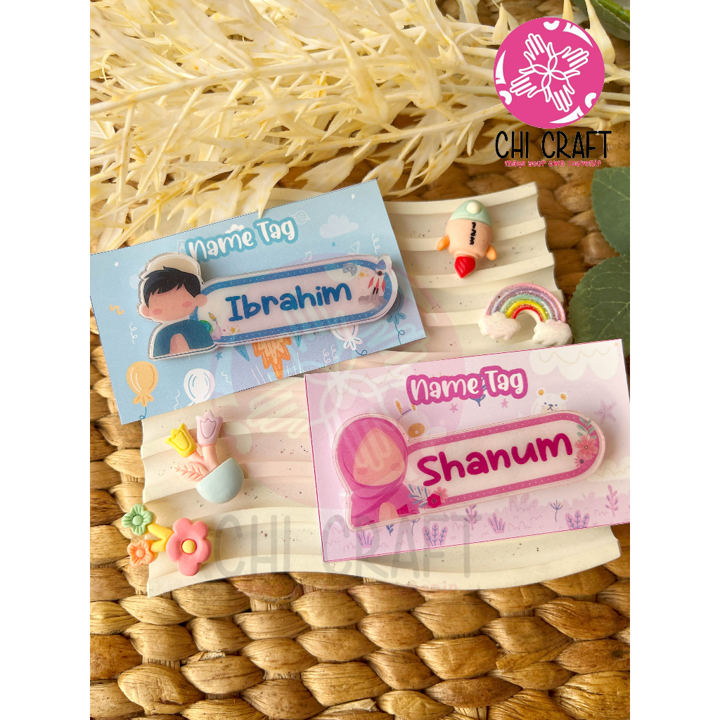 Jual Nama dada/Name tag/Papan nama Custom nama | Shopee Indonesia