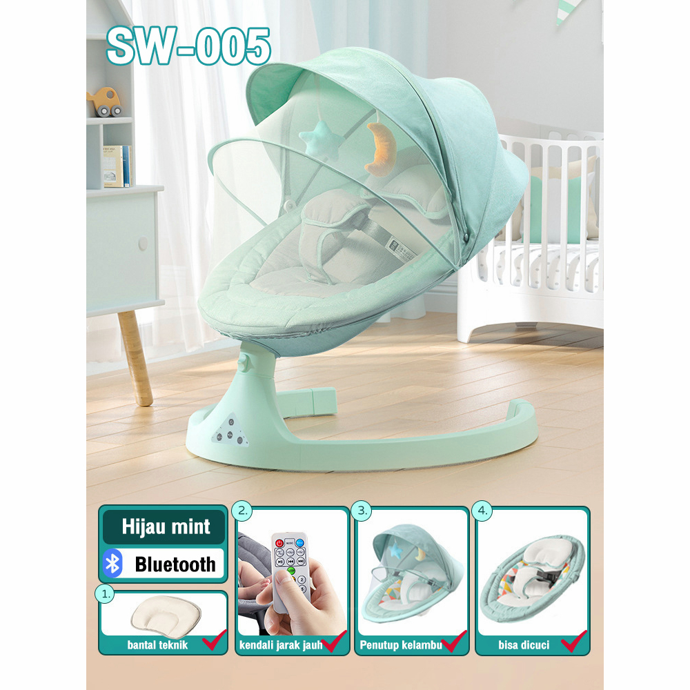 Jual [Exquisite packaging]Ayunan Bayi Otomatis elektrik Baby Swing ...