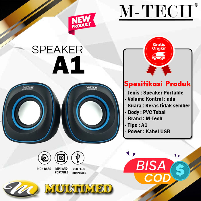 Jual Speaker M-Tech A1 Multimedia PC Komputer Laptop Original | Shopee Indonesia