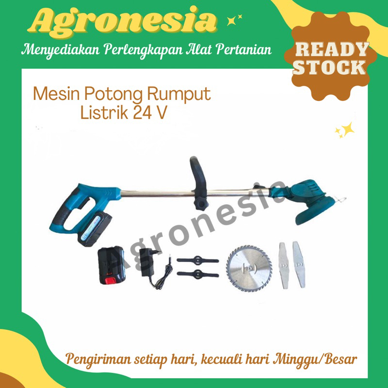 Jual Mesin Babat/Potong Rumput Elektrik 24 Volt/ MPR Listrik 24V (DC ...