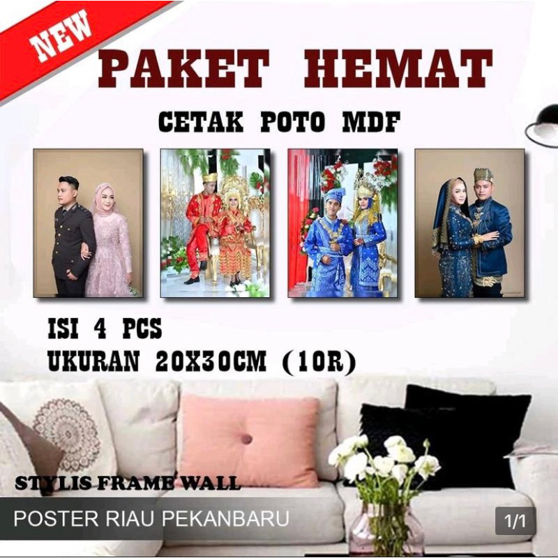 Jual cetak photo bingkai kayu mdf paket isi 4 pcs uk 10r | Shopee Indonesia