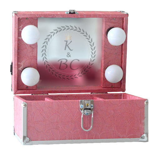 Jual Beautycase Sweet cute Simple /bohlam /led - koper makeup - koper ...