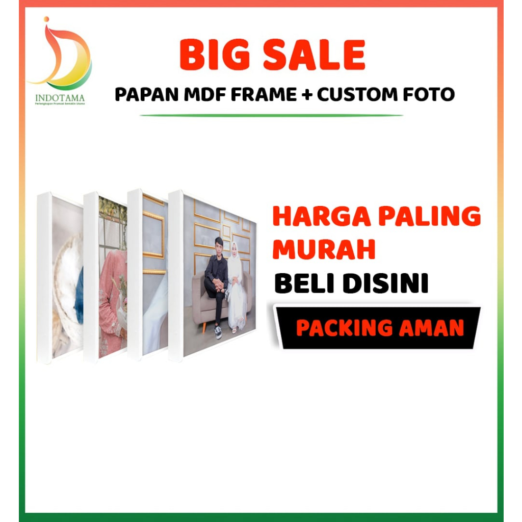 Jual (Frame Foto Block) Cetak Foto Blok + Bingkai Frame Photowall ...