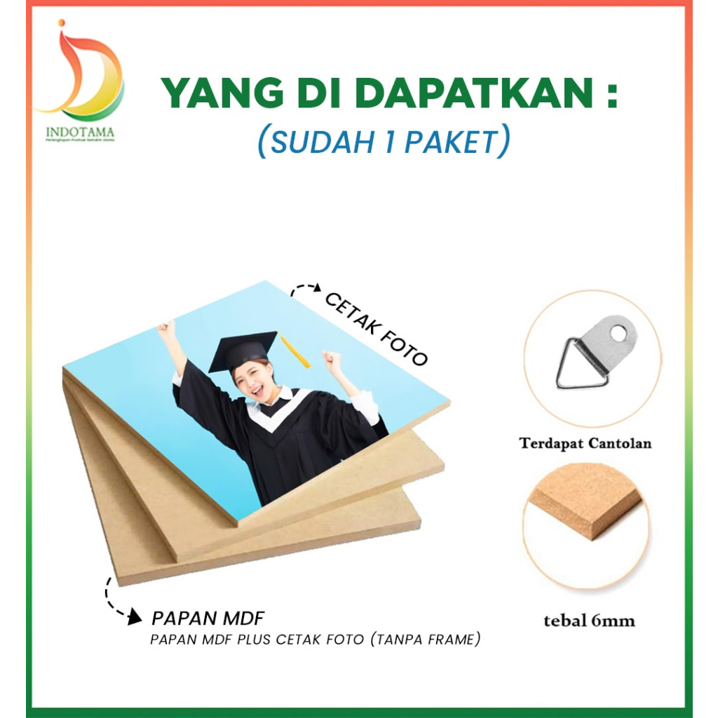 Jual Cetak Foto Media Papan MDF Ukuran 20x20, 20x30, 25x30, 30x40 cm ...