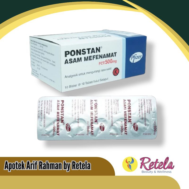 Jual PONSTAN 500MG 1 STRIP 10 TABLET | Shopee Indonesia