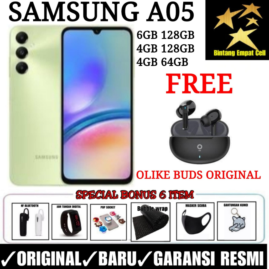 Jual SAMSUNG A05 4/64 & 4/128 & 6/128 & A05S 6/128 GARANSI RESMI ...