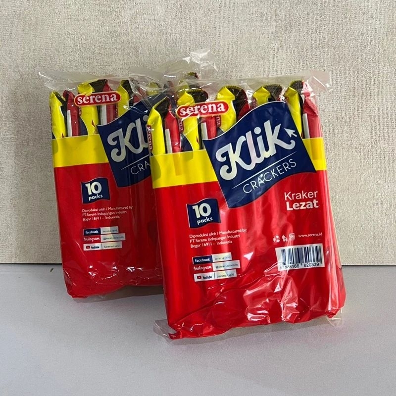 Jual SERENA KLIK CRACKERS RENCENG ISI 10 PCS / JAJANAN ANAK / ENAK ...
