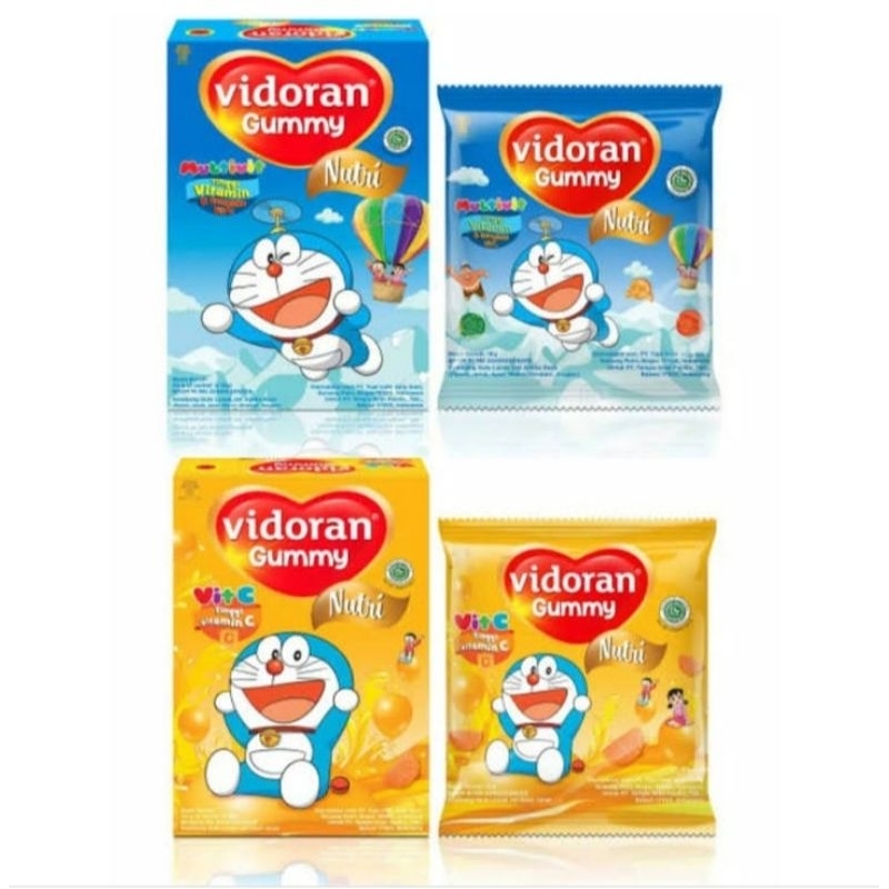 Jual VIDORAN GUMMY VIT C - MULTIVIT B KOMPLEKS box isi 3 sachet @ 18gr ...