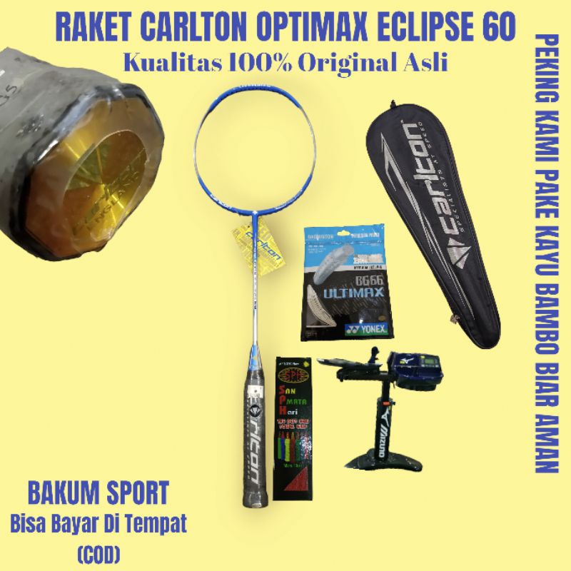 Jual Raket carlton optimax eclipse 60 kualitas 100% Original Asli Bisa (COD) | Shopee Indonesia
