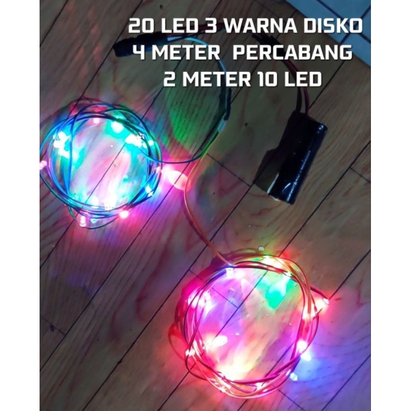 Jual LAMPU LAYANGAN 20 LED, 4 METER PERCABANG 2 METER 10 LED , PAKET LENGKAP Jaminan Awet & Siap ...