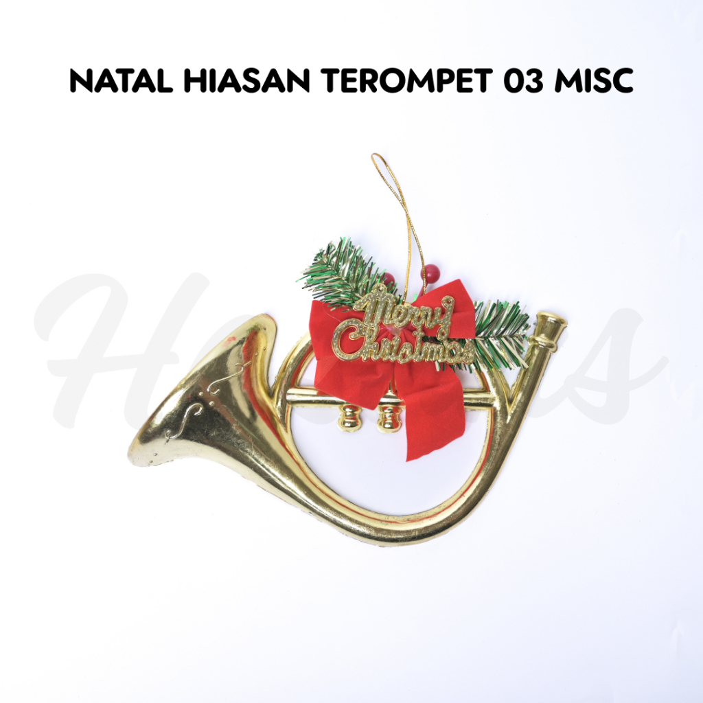 Jual [1 Bks] Terompet Hiasan Aksesoris Natal / Ornamen Natal / Dekorasi ...