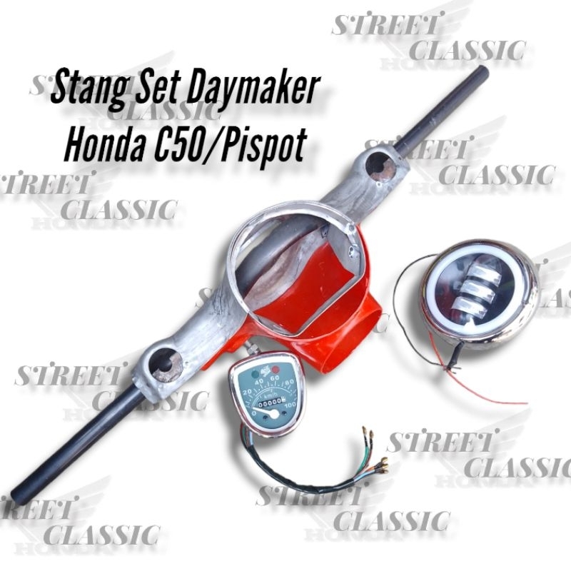 Jual Stangset Honda C50 Stang Set Pispot Daymaker | Shopee Indonesia