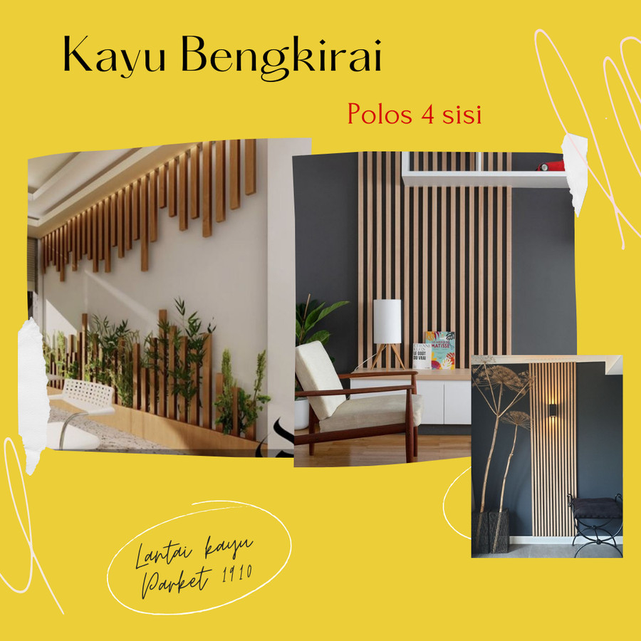 Jual Kisi Kisi Reng Ornamen kayu Bengkirai - Pagar - Dinding - Plafond ...