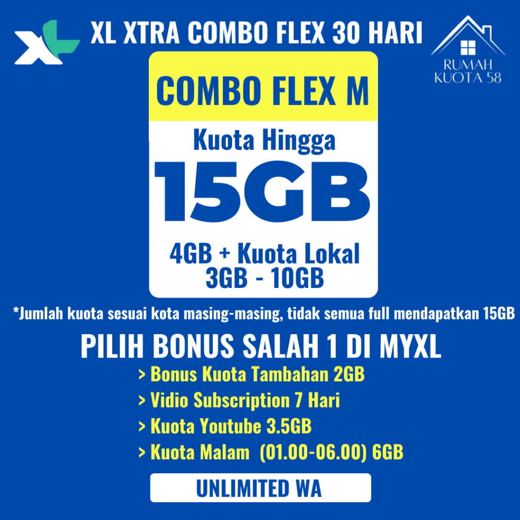Jual PAKET DATA XL XTRA COMBO FLEX PROMO | Shopee Indonesia