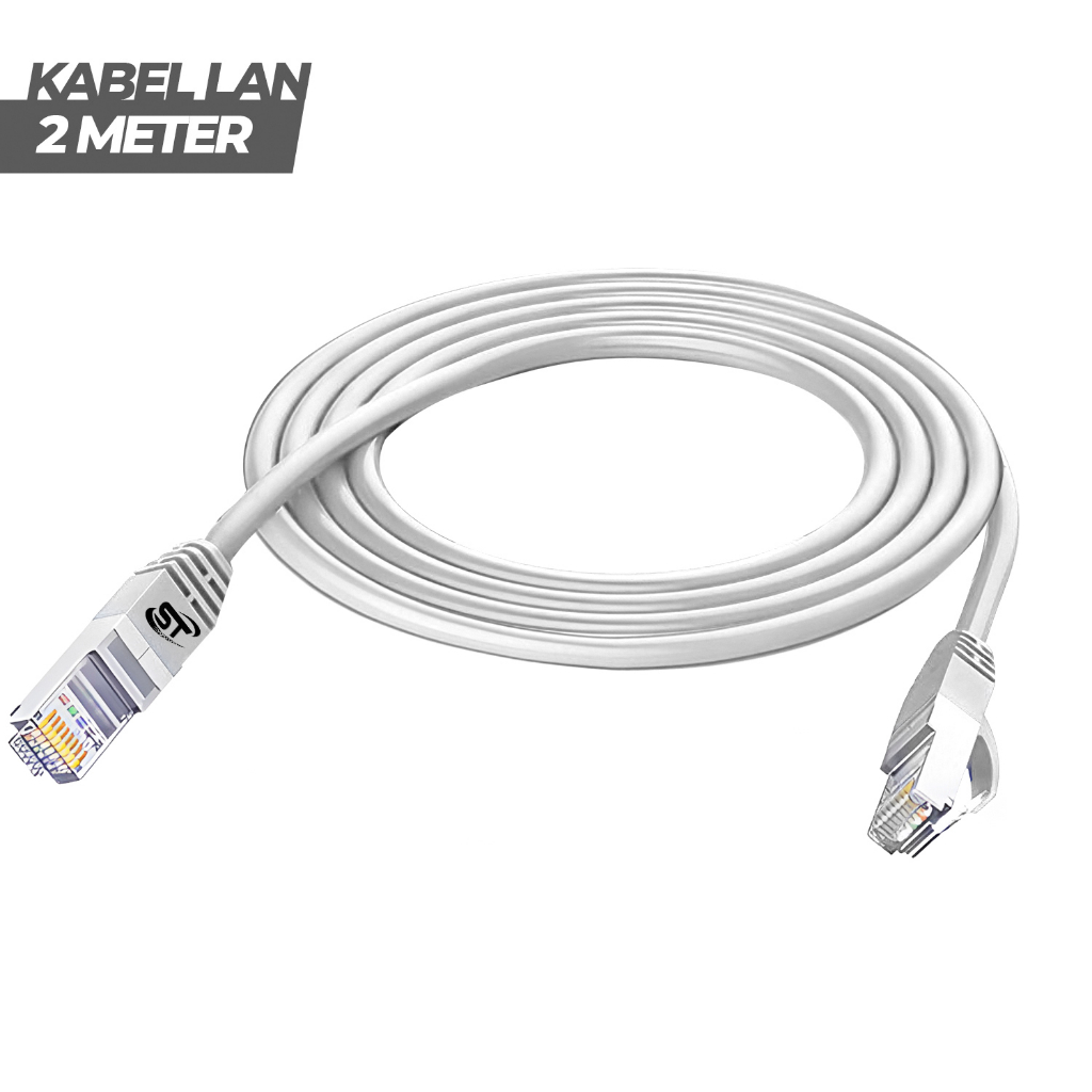Jual Suksestech Kabel LAN 2M CAT 5 Kabel UTP 2 Meter Pabrikan Hight Quality | Shopee Indonesia