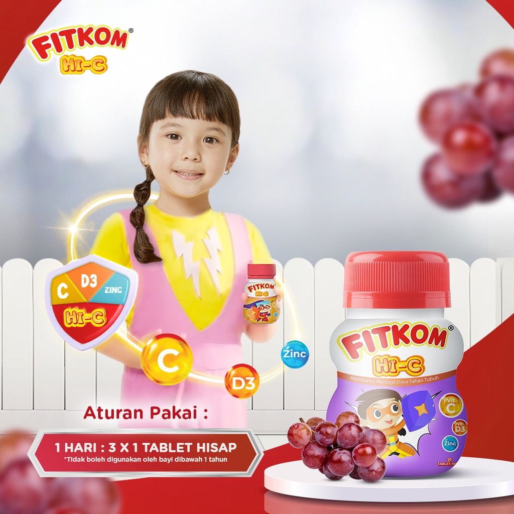 Jual FITKOM HI C GRAPE 21 TAB (SOHO) | Shopee Indonesia