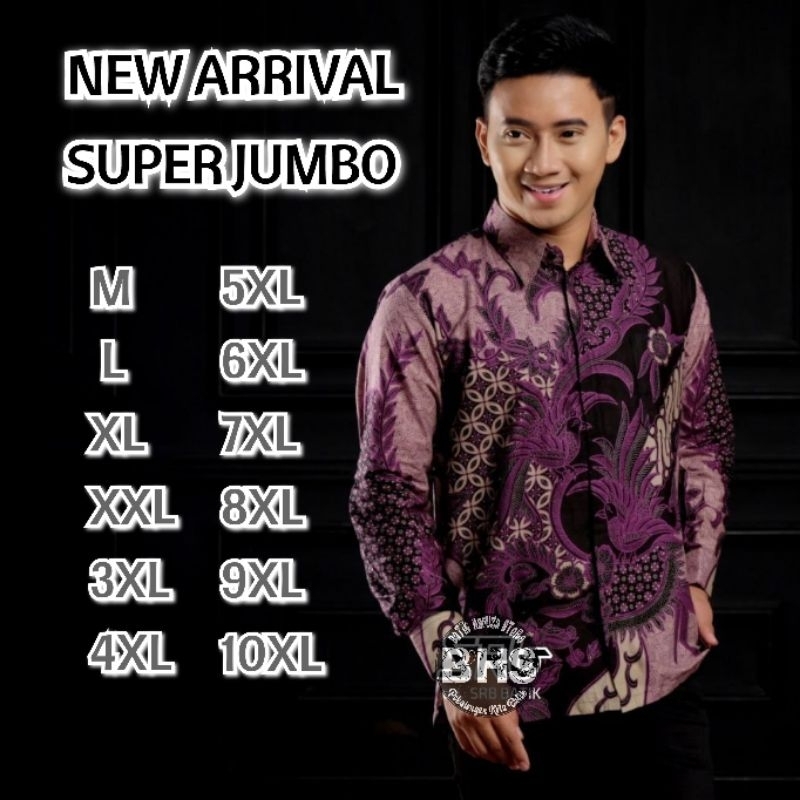 Jual TERBARU BATIK JUMBO M L XL XXL 3XL 4XL 5XL 6XL 7XL 8XL 9XL 10XL TERBARU KEMEJA BATIK PRIA ...