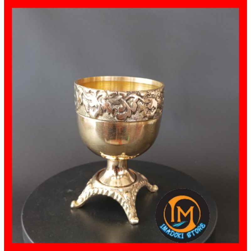 Jual TEMPAT BIJA KUNINGAN ANTIK / WADAH BIJA / CAWAN KUNINGAN ANTIK ...