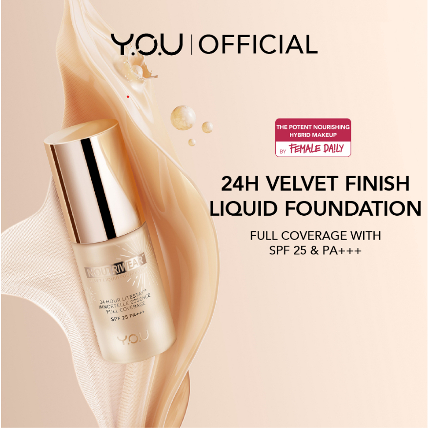Jual MANADO YOU 24H NOUTRIWEAR+VELVET LIQUID FOUNDATION | Shopee Indonesia