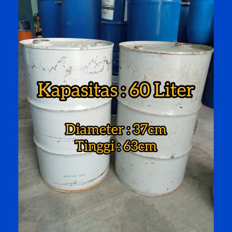 Jual drum besi 60liter/tong besi galvanis/drum besi tebal murah ...
