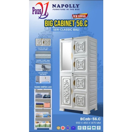 Jual BCAB 56 C | Lemari Plastik Mini Cabinet Napolly | Shopee Indonesia
