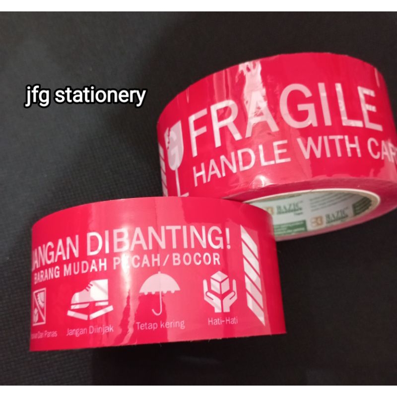Jual Lakban / OPP FRAGILE 48mm x 90 yard (1 pc) | Shopee Indonesia