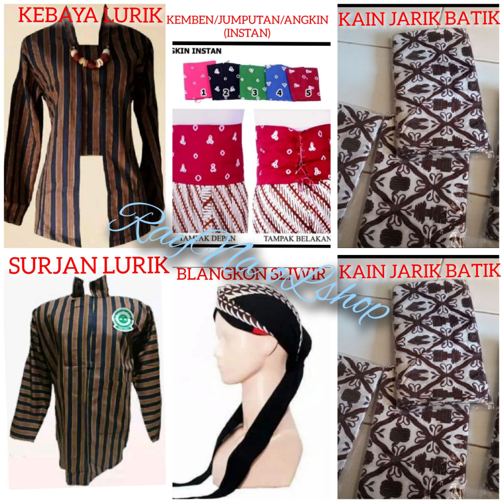 Jual 1 SET BAJU COUPLE LURIK TENUN MODERN KLASIK KHAS TRADISIONAL JAWA ...