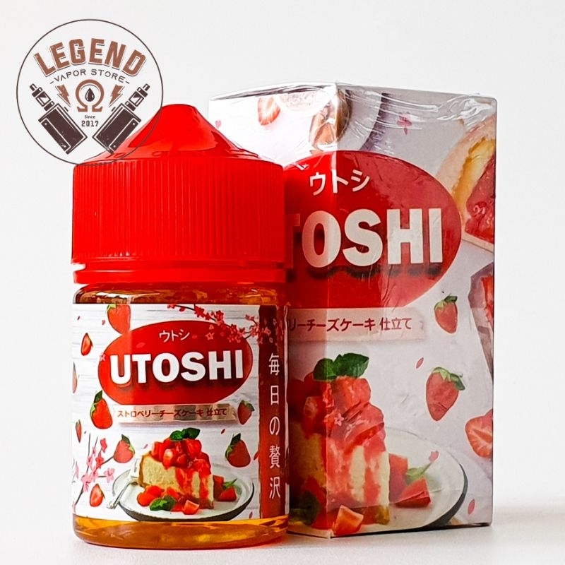Jual FREEBASE - LIQUID UTOSHI Strawberry Cheesecake 60ML 3MG 6MG ...