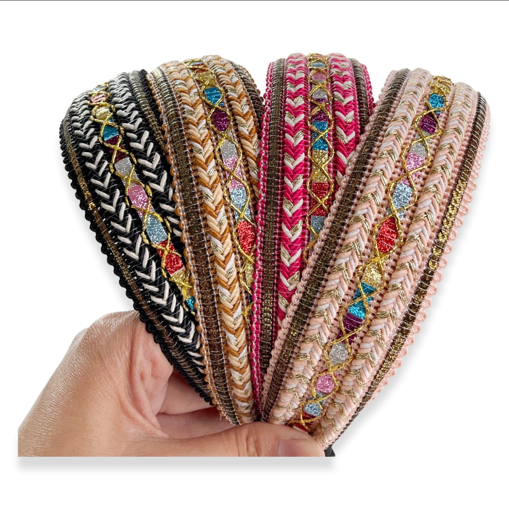 Jual W! Accessories Bando Kain Etnik Gold 67200400 | Shopee Indonesia