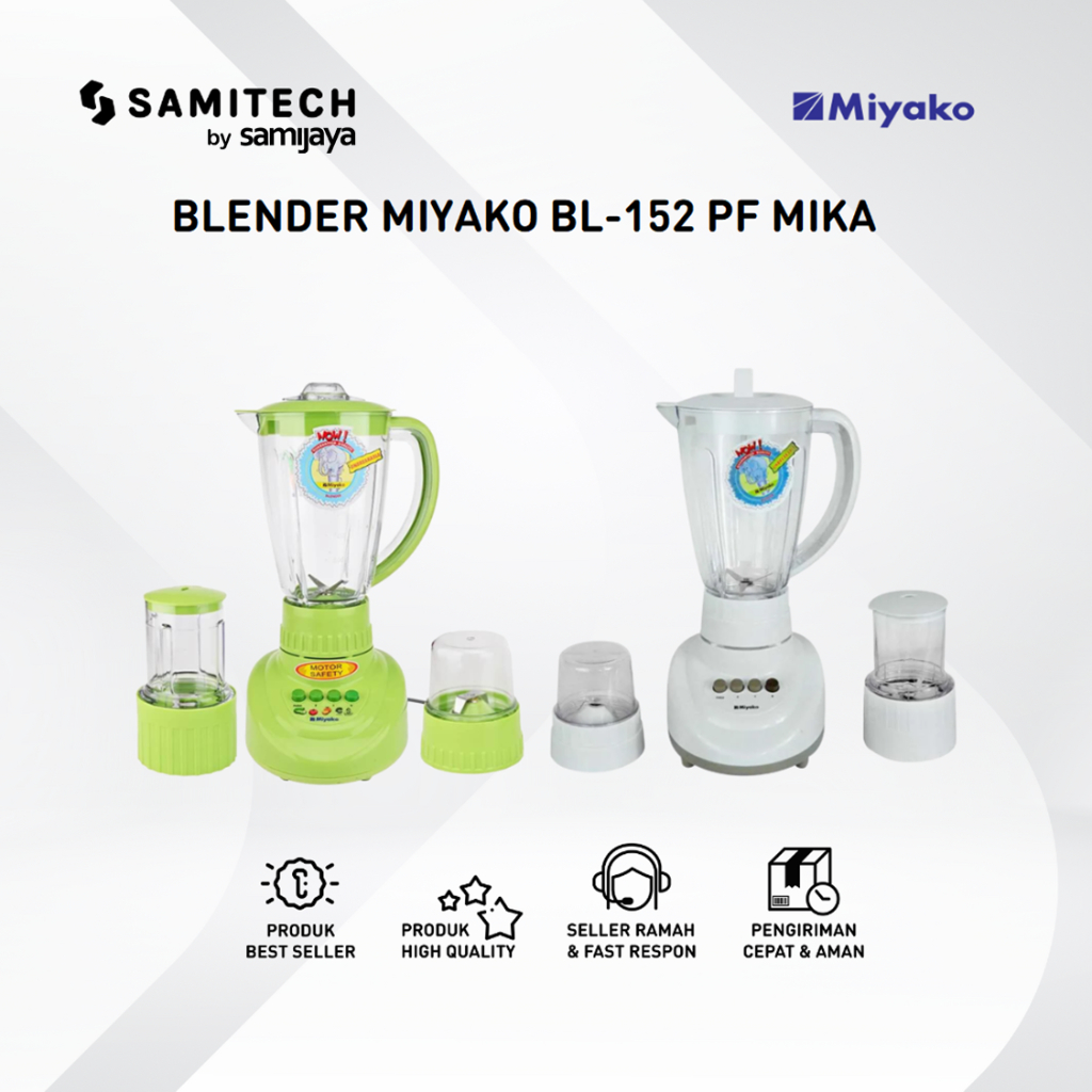 Jual BLENDER MIYAKO BL-152PF 3IN1 MIKA 152PF 1.5 LITER | Shopee Indonesia