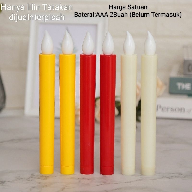 Jual Lilin Led elektrik Panjang Dengan Tatakan | Shopee Indonesia