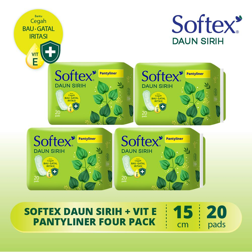 Jual Softex Daun Sirih PantyLiner( Hijau isi 20 pads) | Shopee Indonesia