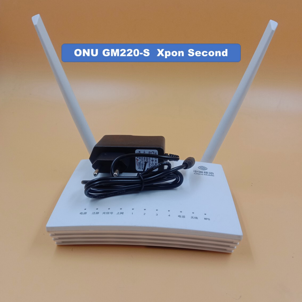 Jual ONU GM220-S XPON GPON EPON ONU ONT External Antena 5dbi + Adaptor | Shopee Indonesia