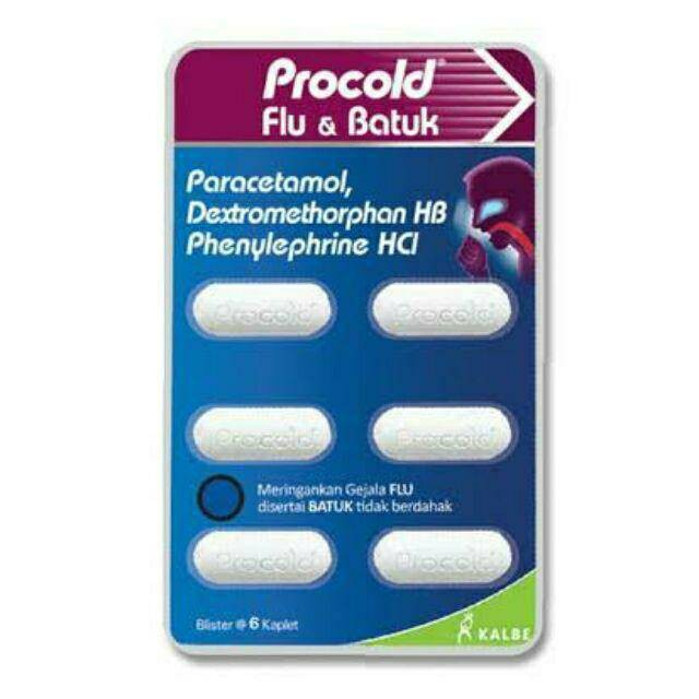 Jual PROCOLD FLU & BATUK @6 TABLET - DEMAM, FLU DAN BATUK TIDAK ...