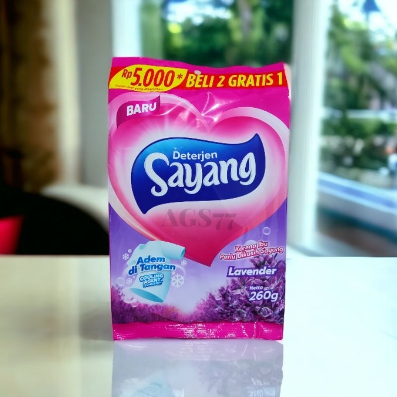 Jual (Paket 12Pcs) Detergen Sabun Cuci Baju Sayang Bubuk 260gr ...