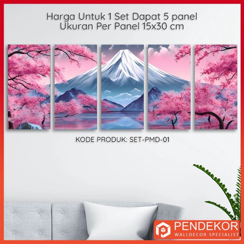 Jual Wall Decor Set 5 pcs Hiasan Dinding Dekorasi Interior Wall Decor ...