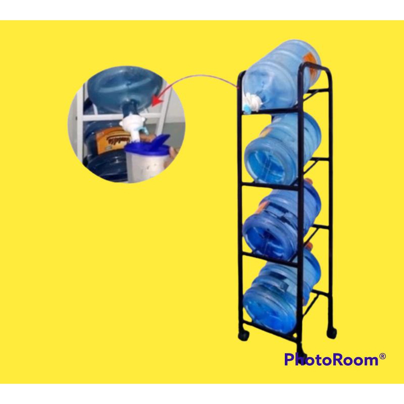 Jual Rak galon 4 susun Roda murah | Shopee Indonesia