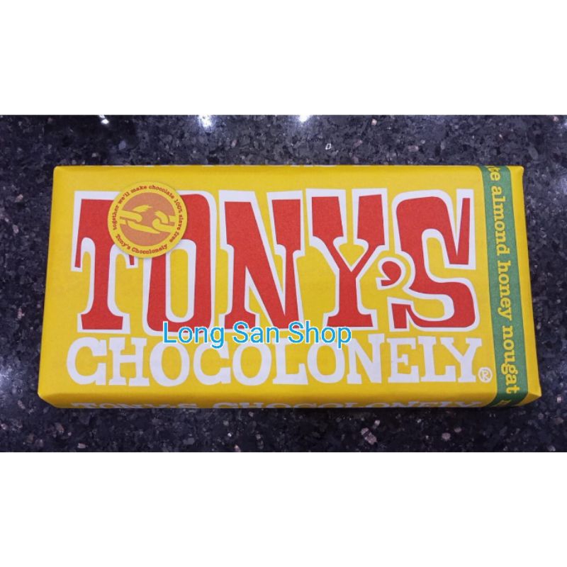 Jual Tony's Chocolonely Milk Chocolate Almond Honey Nougat 180 gr ...