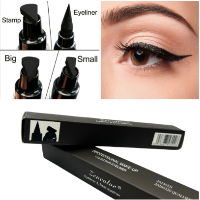 Jual Eyeliner Stamp 2 In 1 Waterproof Liquid Eyeliner Pensil Waterproof ...