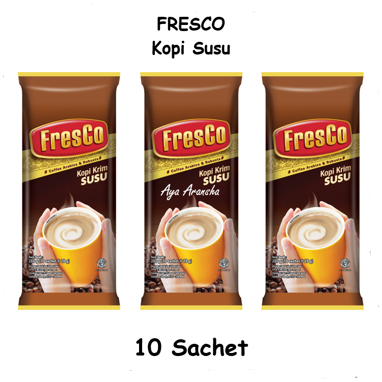 Jual FRESCO I Kopi Susu I 10 Sachet | Shopee Indonesia