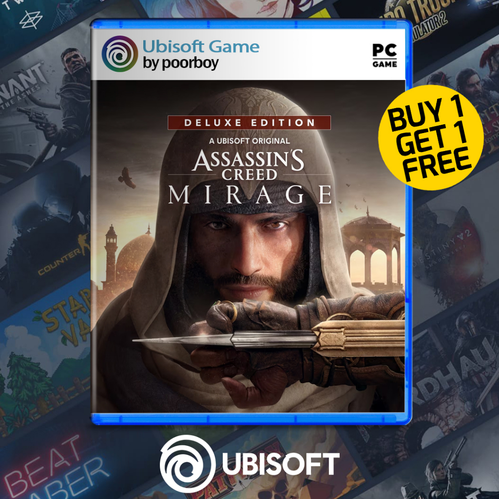 Jual Assassins Creed Mirage DELUXE EDITION (TANPA ANTRI) 100% Original Game Komputer PC / Laptop ...