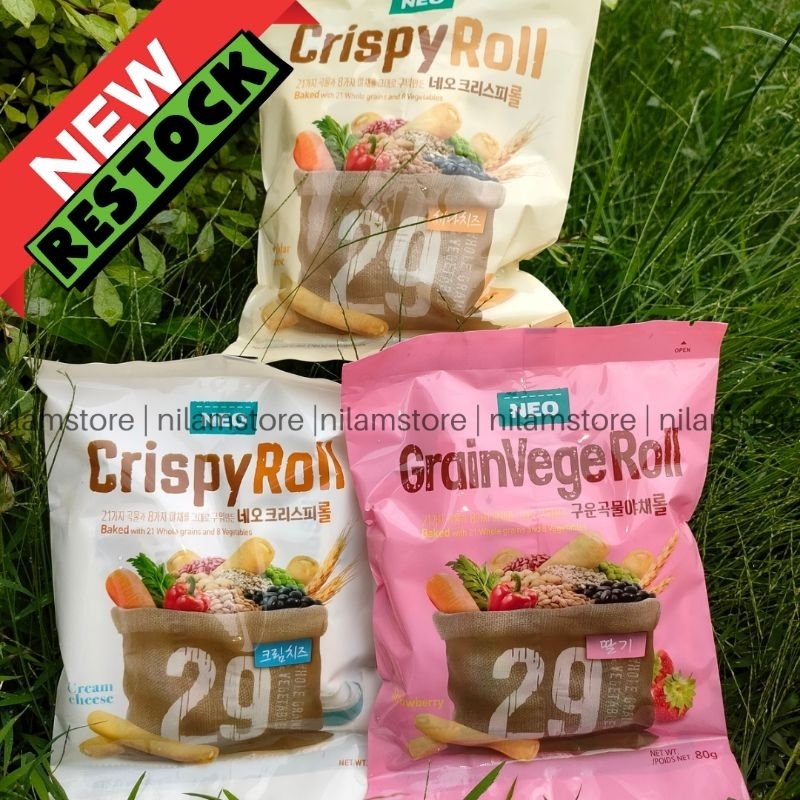 Jual Neo Crispy Roll Strawberry / Crispy Rol Keju isi 8 pcs | Shopee ...