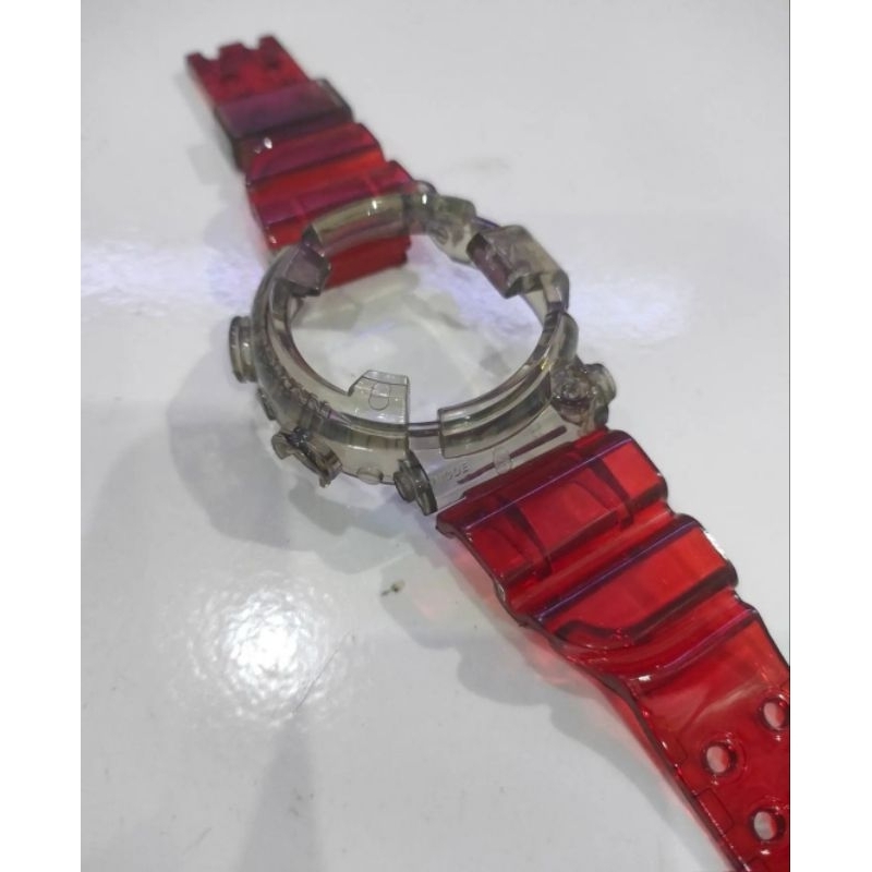 Jual BNB FROGMAN DW 8200 SMOKE RED BEZEL STRAP CASIO G SHOCK | Shopee ...